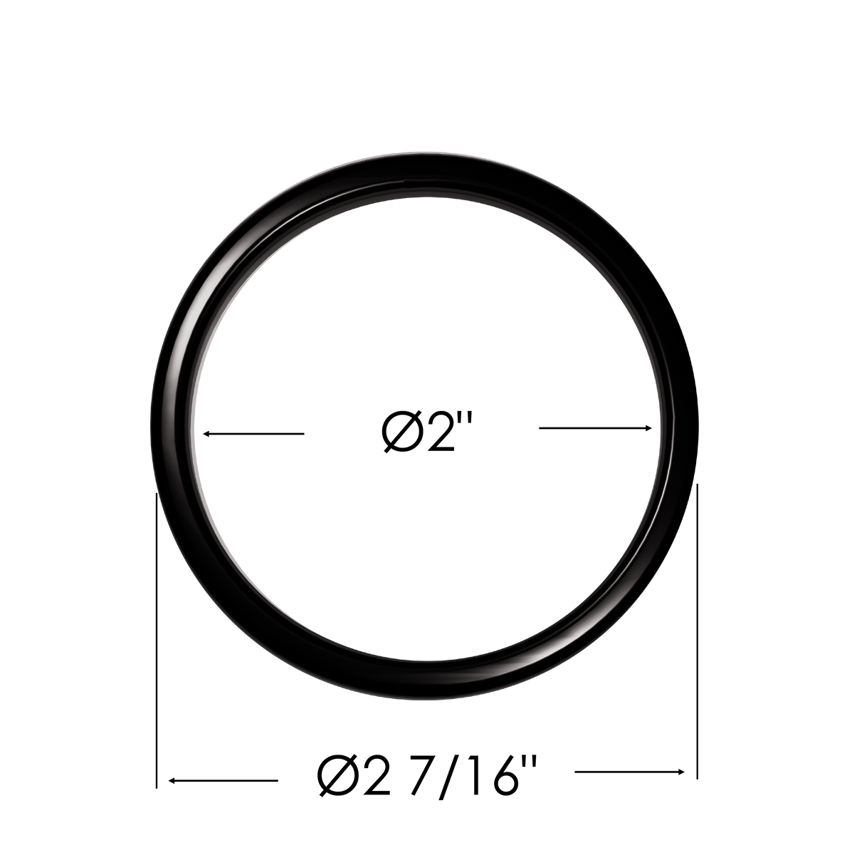 Ceilex 50 mm (2") Thermal Reinforcement Ring for Spotlights Black ...