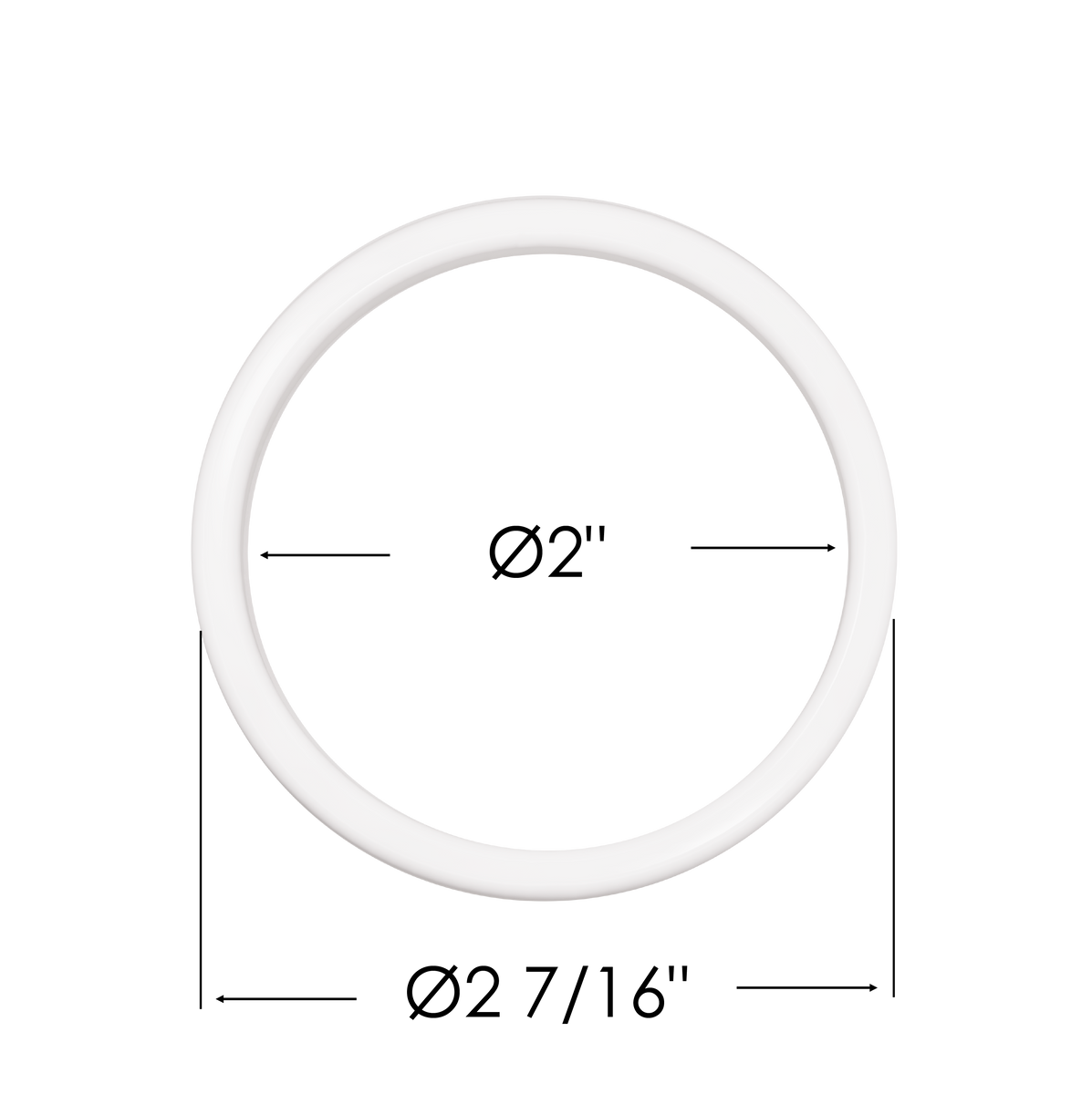 Ceilex 50 mm (2") Thermal Reinforcement Ring for Spotlights White ...