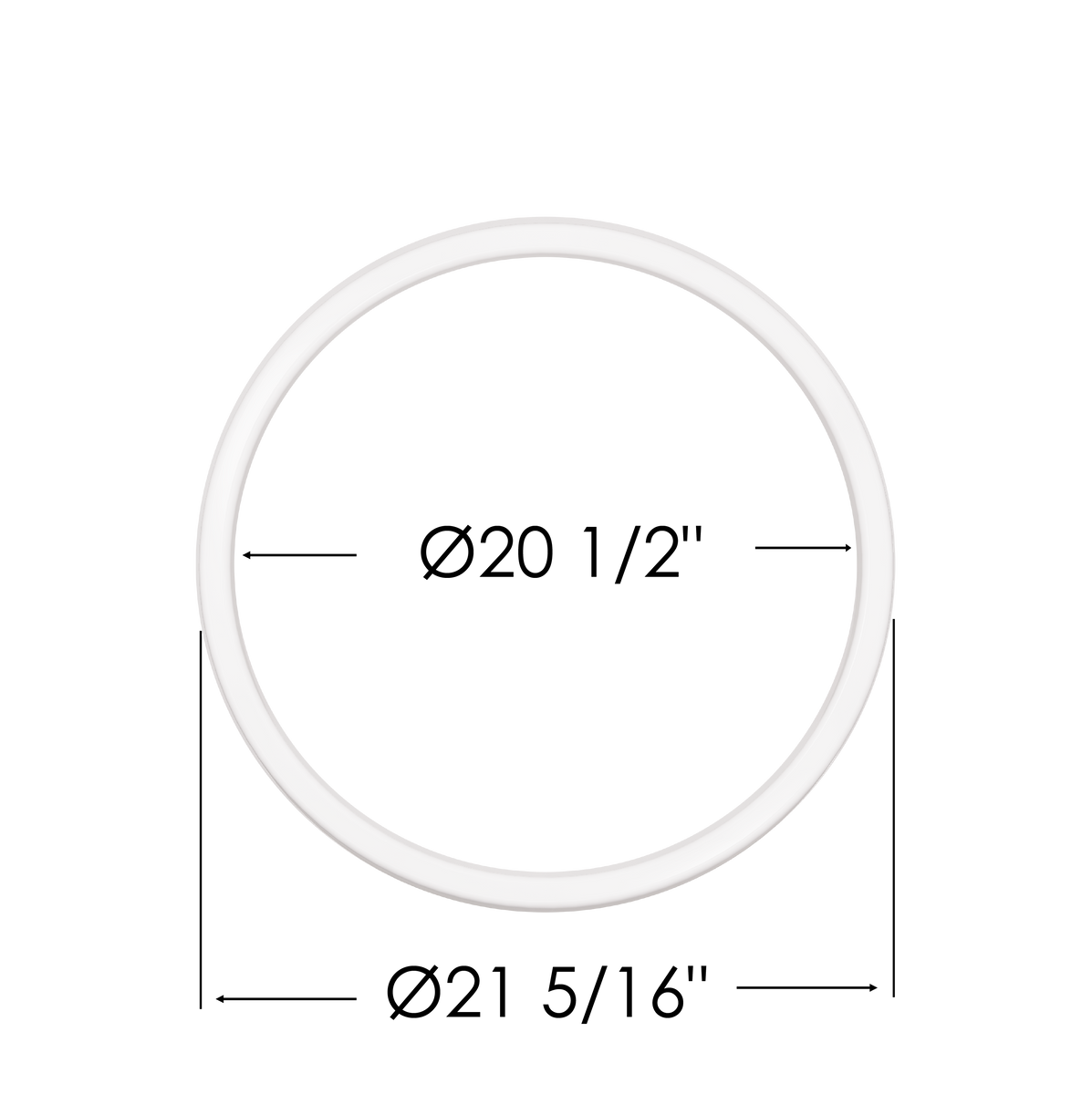 Ceilex 520 mm (20 1/2") Thermal Reinforcement Ring for Spotlights ...